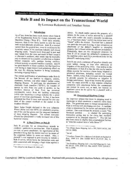 Partner Larry Rutkowski and associate Jonathan Stoian co-authored an ...